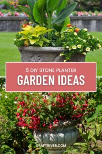 5 DIY Stone Planter Garden Ideas With Step-by-Step Tutorials
